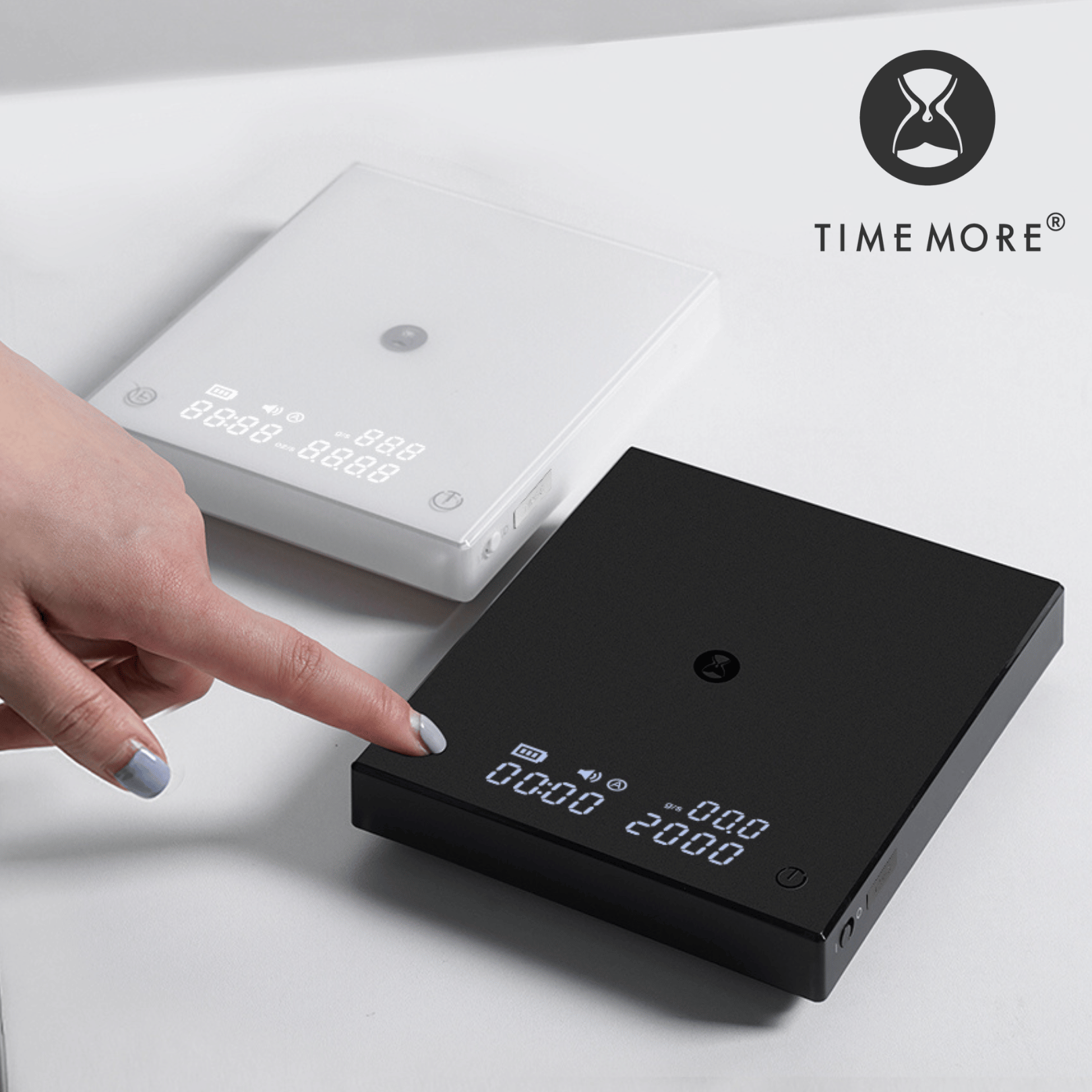 Timemore Basic Plus Weighing Scale for Pourover, V60, Espresso, Coffee – Watch and Puck