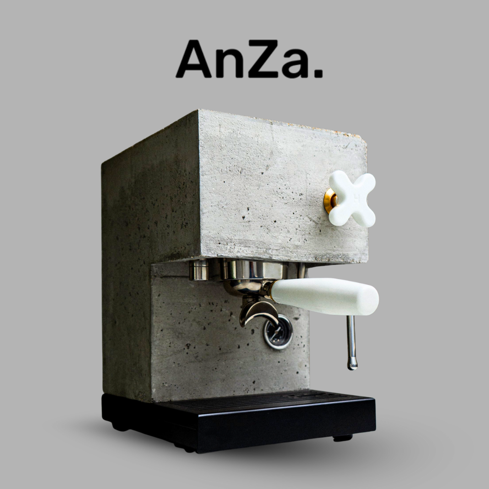 AnZa R2 Concrete Espresso Machine – Hand-Cast Design – Watch and Puck