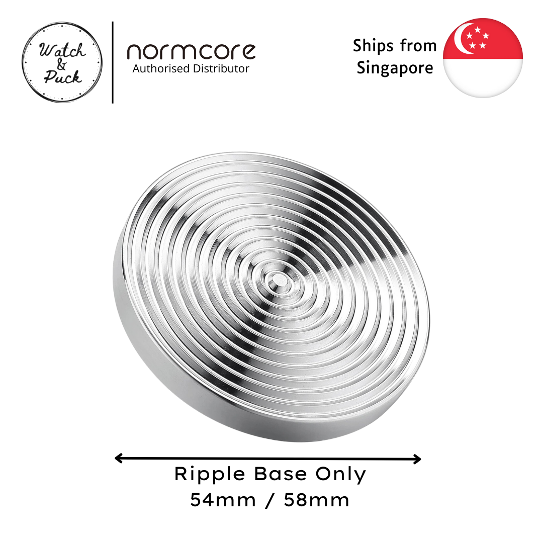 Normcore Ripple Base Add On for Normcore Spring Loaded Tamper V4 – Watch and Puck
